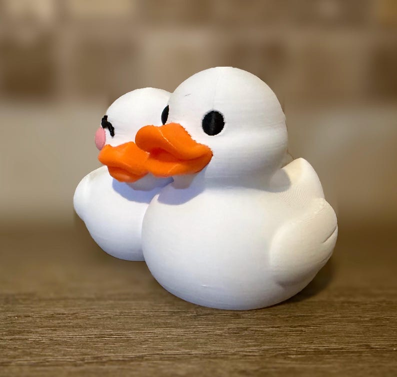 Couples Duck Figurine – 3D Printed Figurine - Car Dashboard Decor ...