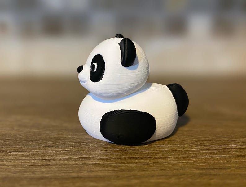 Panda Bear Duck - 3D Printed Figurine - Jeep Ducking Gift - Cruises ...