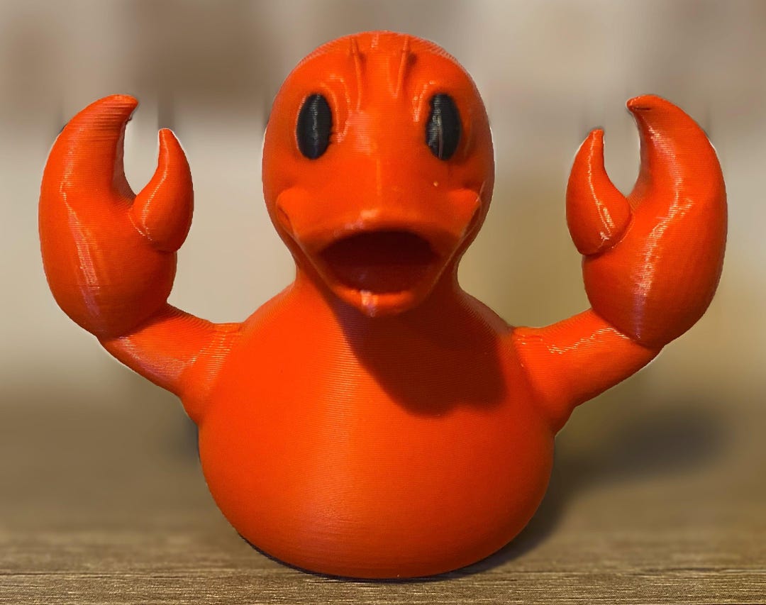 Lobster Duck - 3D Printed Figurine - Car Dashboard Decor - Ducking Gift ...