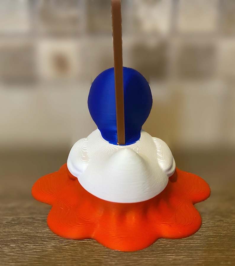 Melting Ice Pop Duck - Rainbow Ice - 3D Printed Figurine - Car ...