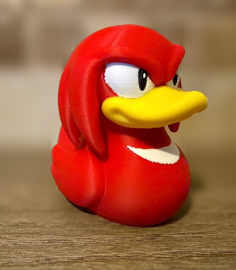 Super Fast Hedgehog Duck - Red - 3D Printed Figurine - Jeep Ducking ...