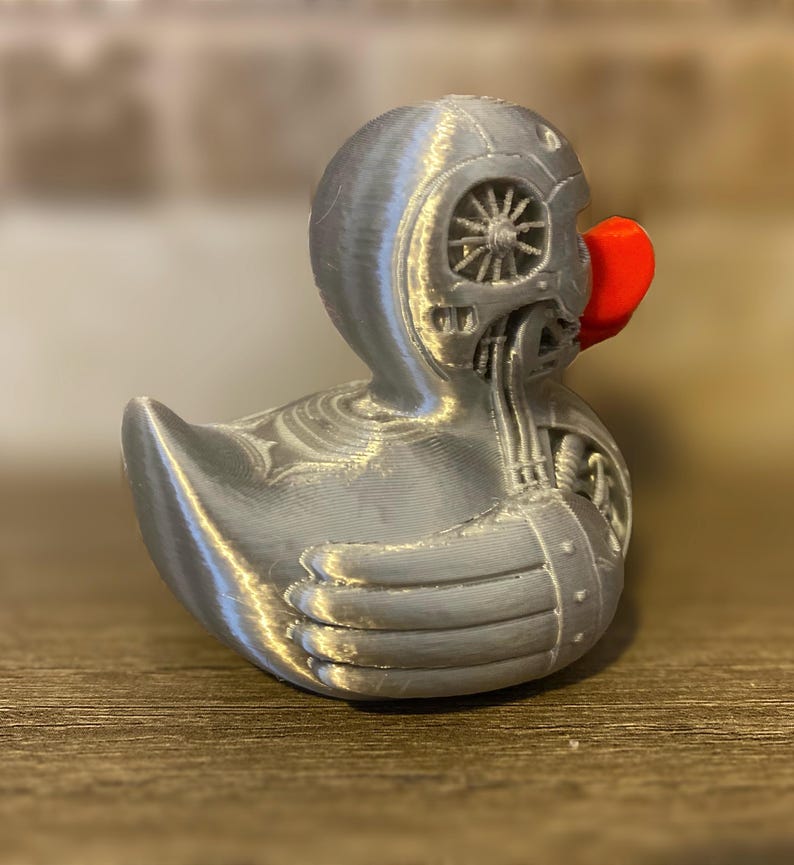 The Duckinator - 3D Printed Figurine - Car Dashboard Decor - Ducking ...
