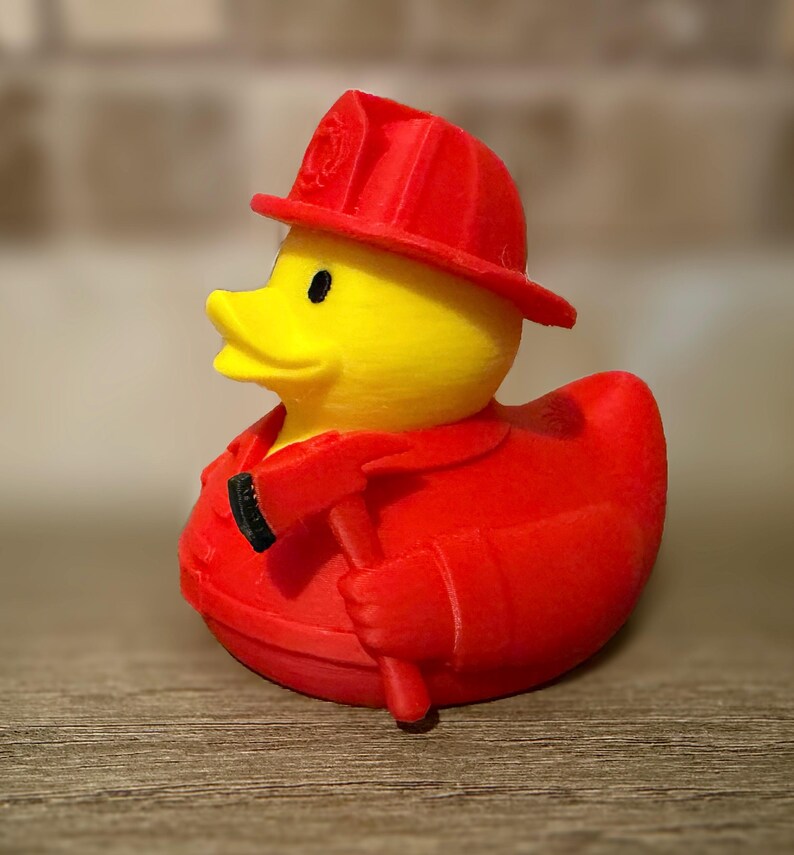 Firefighter Duck - 3D Printed Figurine - Jeep Ducking - Cruises - Etsy UK