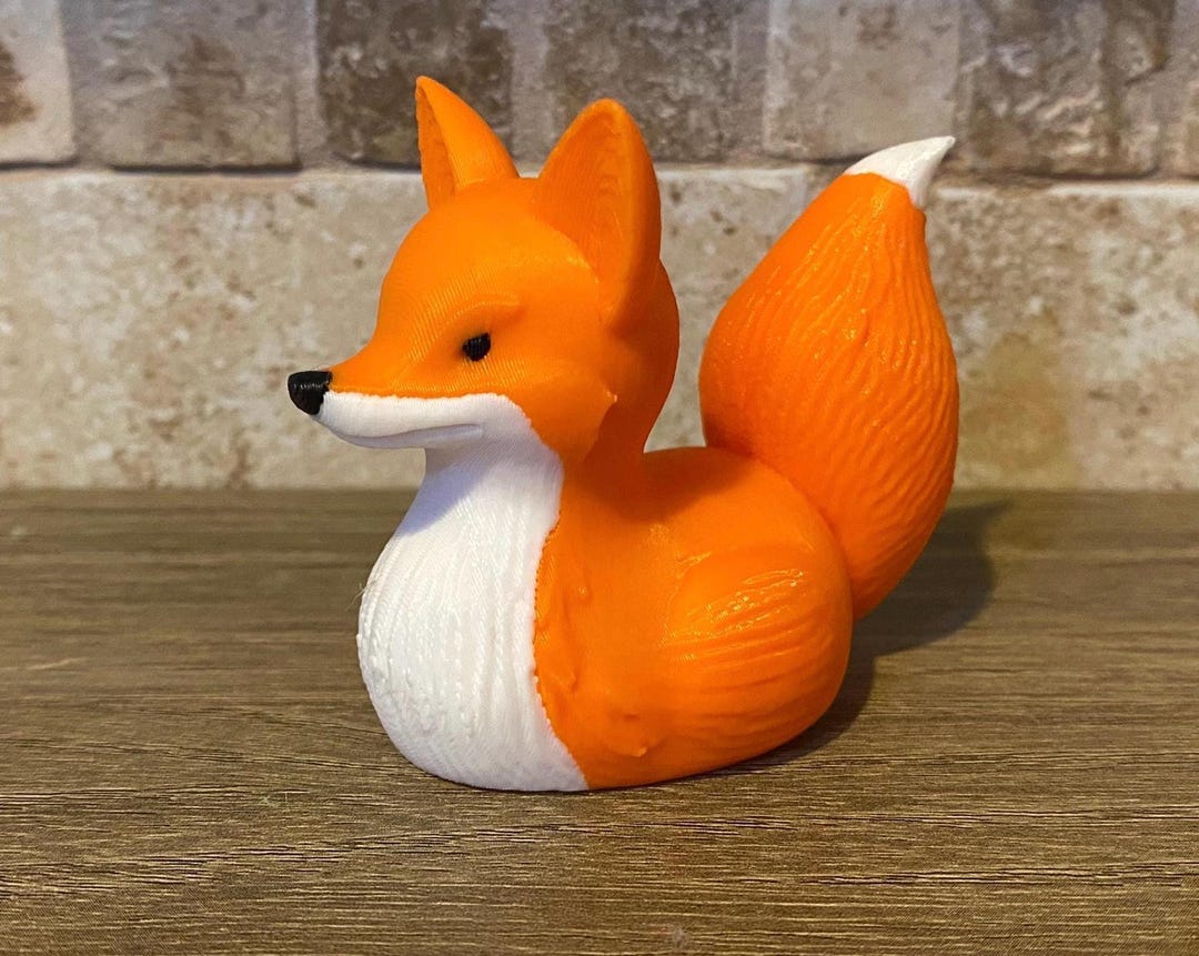 Fox Duck- 3D Printed Figurine - Ducking Gift - Collectibles - Cruises ...