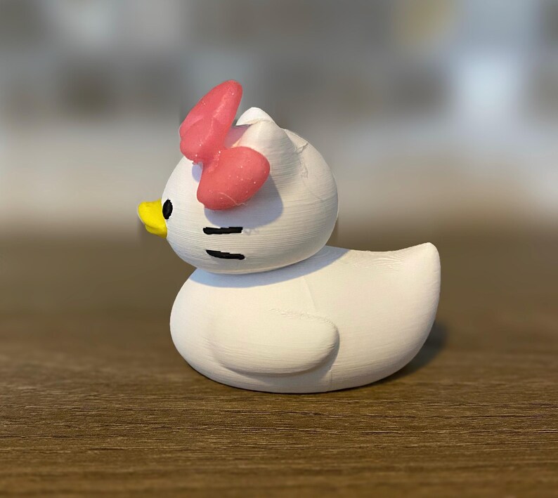 Hello Kitty Duck With Pink Sparkle Bow Duck Jeep - Etsy