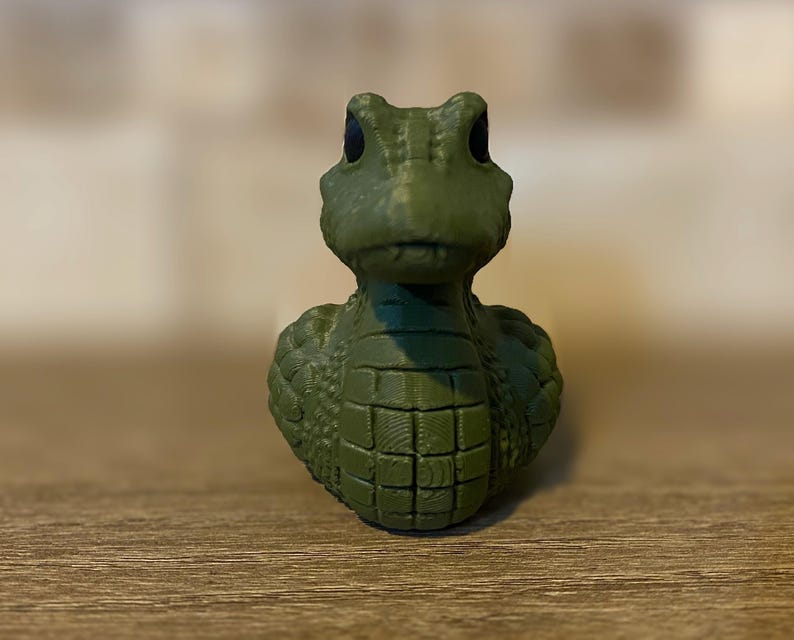 Crocodile Duck- 3D Printed Figurine - Jeep Ducking Gift - Cruises ...