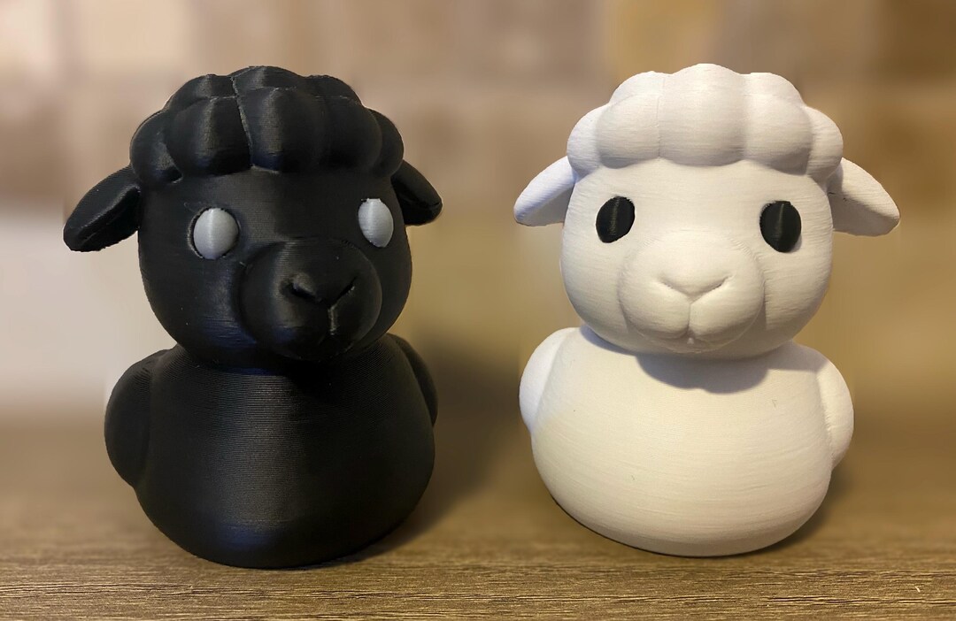 Sheep Duck - 3D Printed Figurine - Car Dashboard Decor - Ducking Gift ...