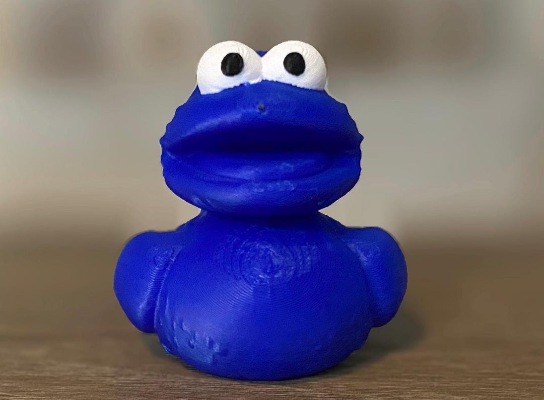 Blue Monster Duck - Etsy
