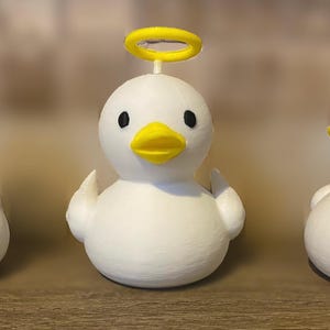 Angel Duck - 3D Printed Figurine - Car Dashboard Decor - Ducking Gift ...