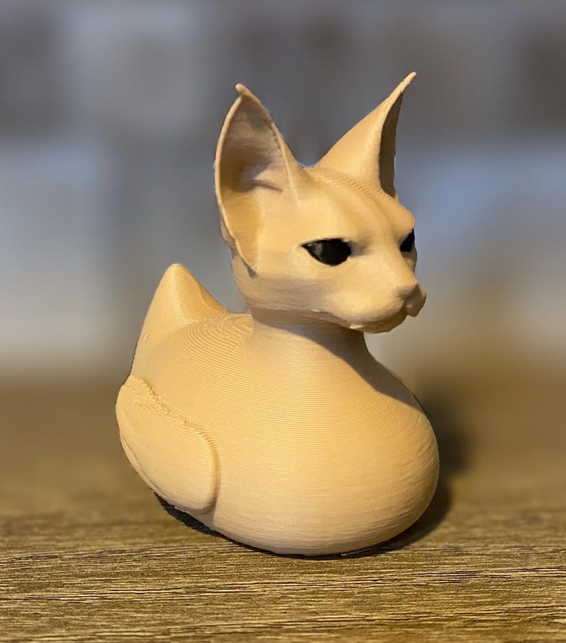 Sphynx Cat Duck - 3D Printed Figurine - Car Dashboard Decor - Ducking ...