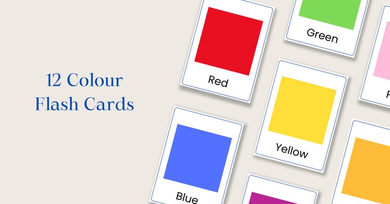 158 Educational Flashcards, SET 1: colors, Shapes, Directions, Alphabet ...