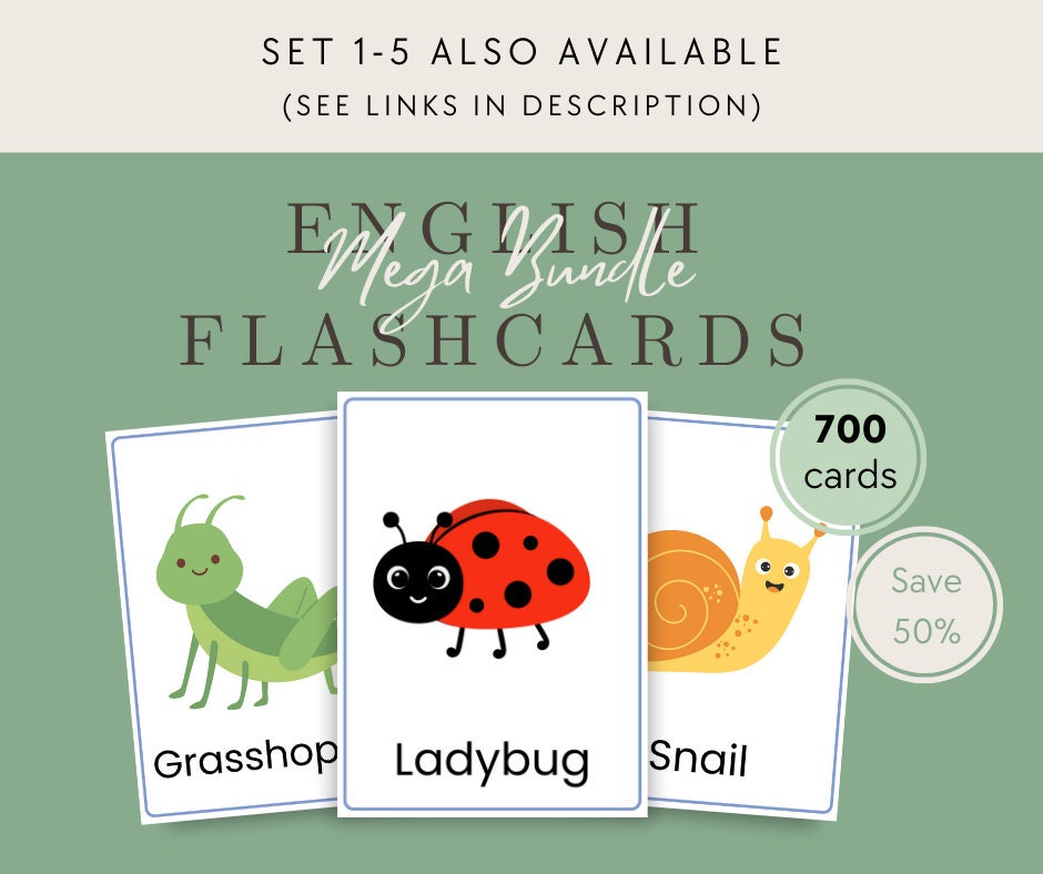 158 Educational Flashcards, SET 1: colors, Shapes, Directions, Alphabet ...