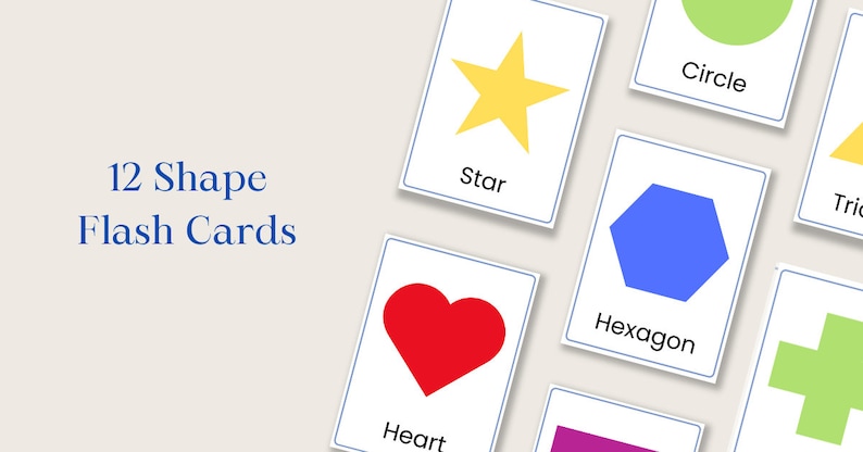 158 Educational Flashcards, SET 1: colors, Shapes, Directions, Alphabet ...