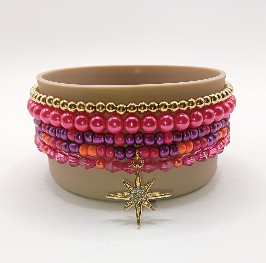 Dynamite Barbie Cup Bracelets Stack - Etsy