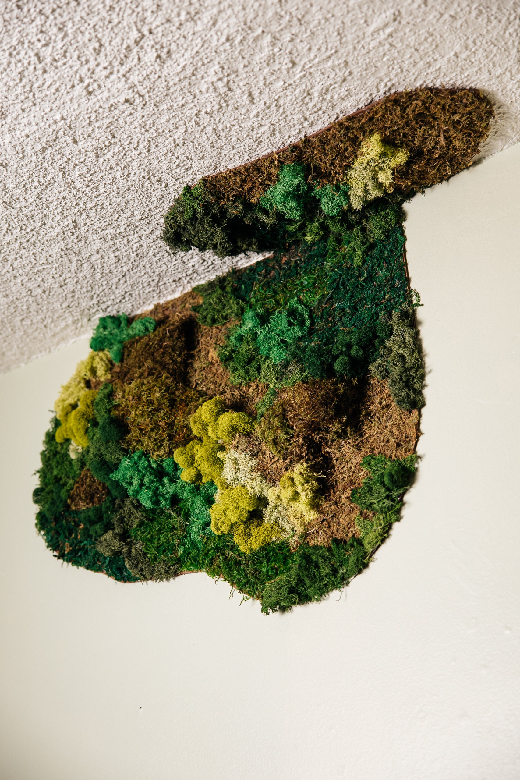 3D Moss Panels | Corner Moss Wall Art Decor | Custom Made Preserved ...