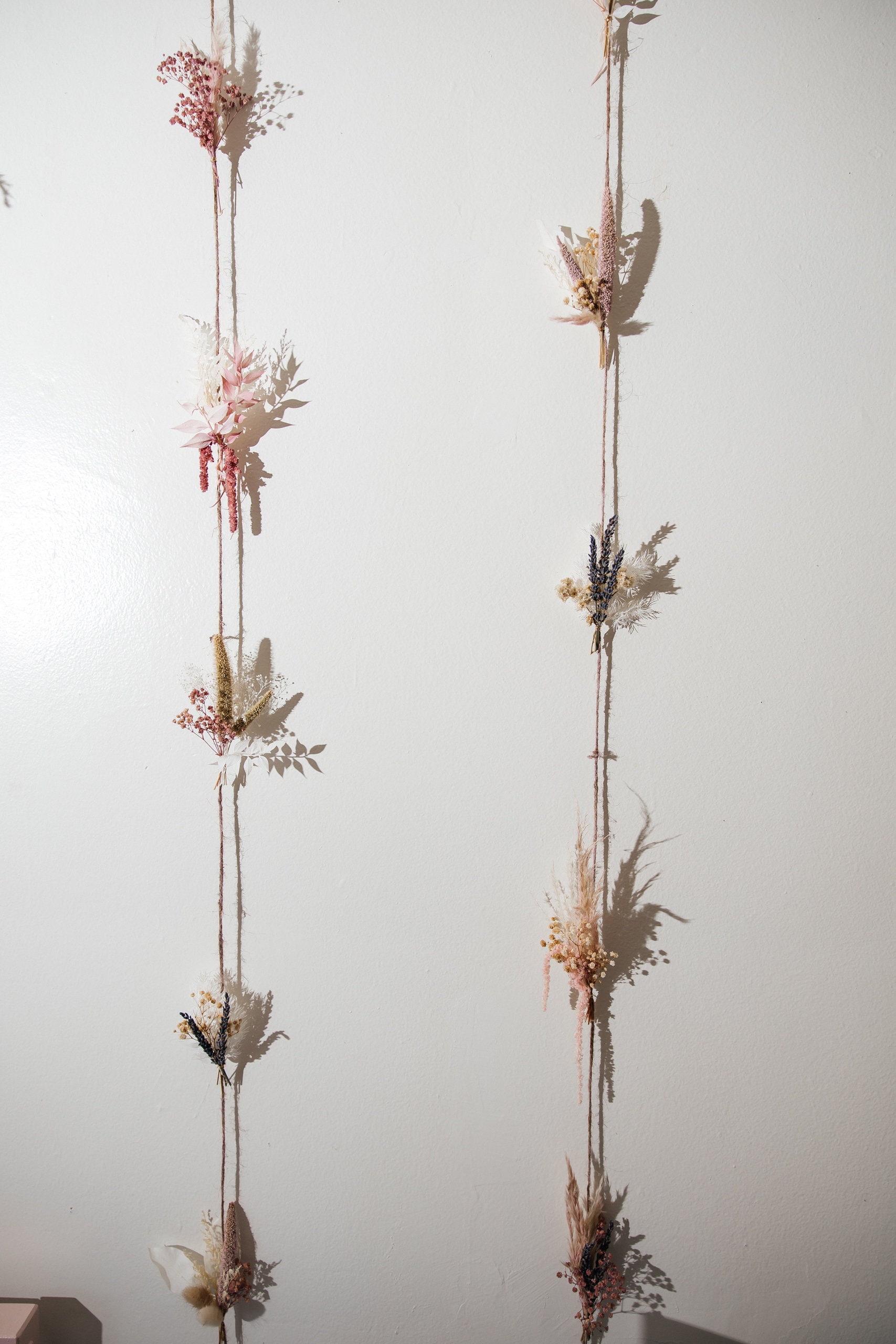 Hanging Strings of Dried Flowers for Wall Decor - Etsy