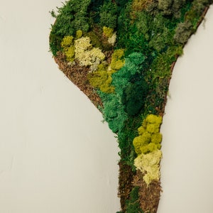 3D Moss Panels | Corner Moss Wall Art Decor | Custom Made Preserved ...
