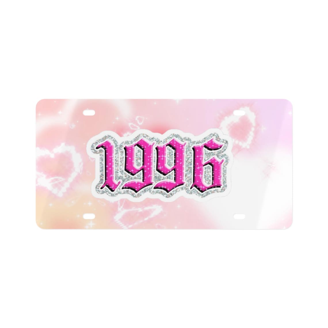 Y2K 1996 Custom License Plate, Chic Car Decor, 90s Nostalgia ...