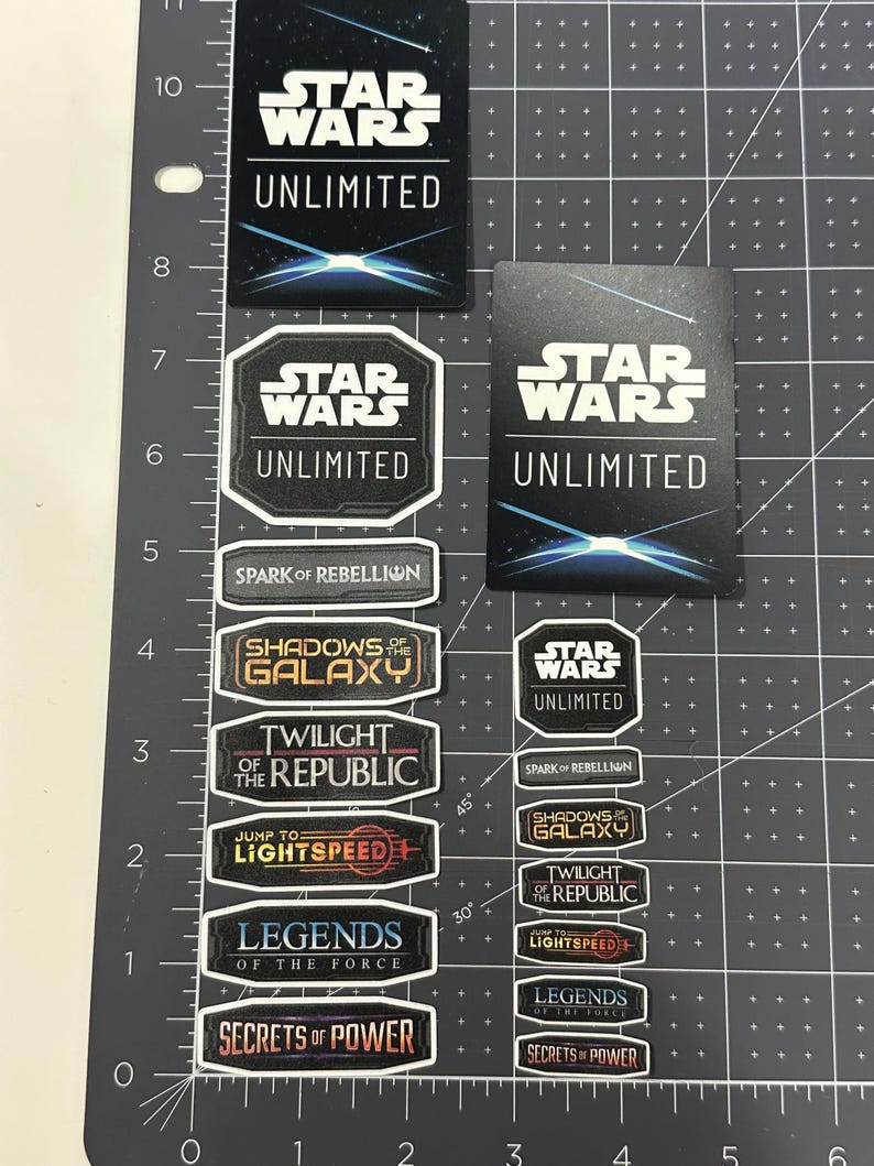 Star Wars Unlimited Binder Spine Decals | Stickers | SWU Trading Card ...