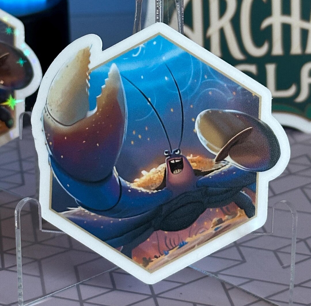 Lorcana Tamatoa Happy as a Clam Sticker | Decal | Archazia's Island ...