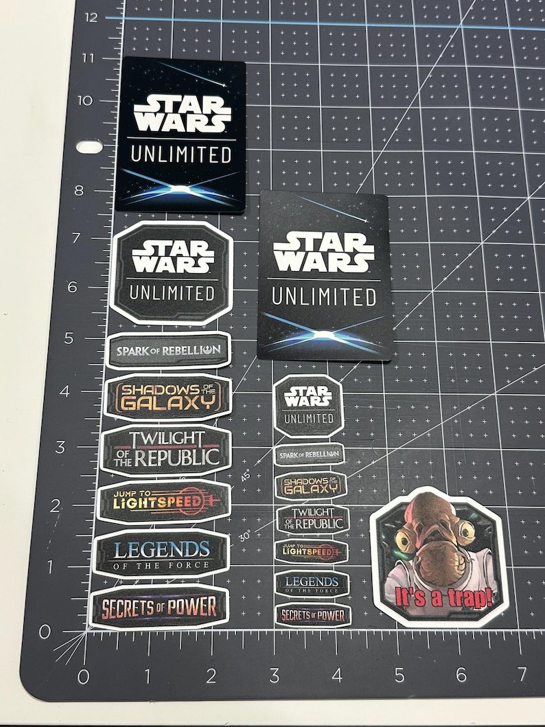 Star Wars Unlimited Binder Spine Decals | Stickers | SWU Trading Card ...
