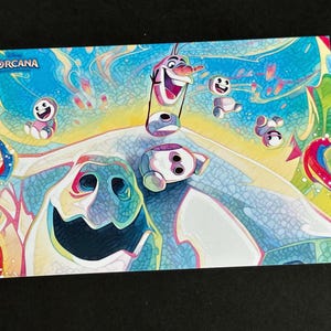 Lorcana Art Print | Poster | Olaf Happy Passenger Enchanted | Stained ...