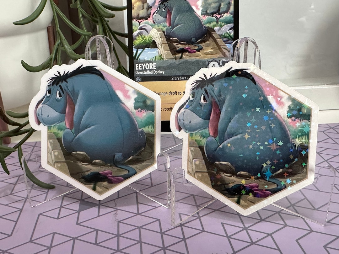 Lorcana Eeyore Sticker | Decal | Into the Inklands | Winnie the Pooh ...