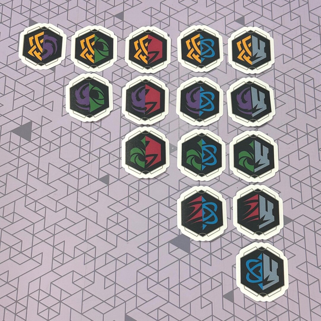 Lorcana Dual Ink Set Decals | Dual Ink Stickers | Amber Amethyst ...