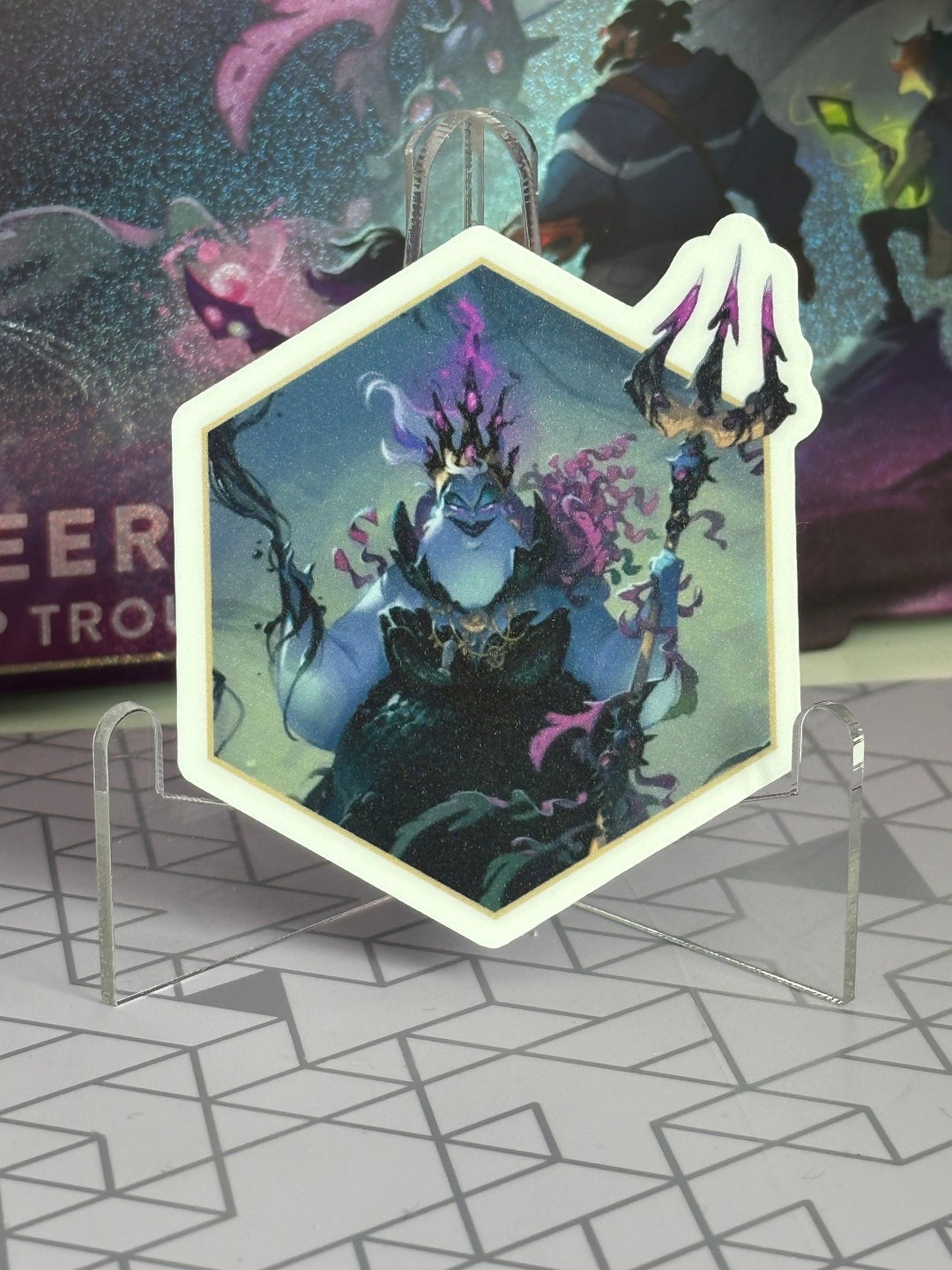 Lorcana Ursula Sea Witch Queen Decal | Little Mermaid Villain | Trading ...