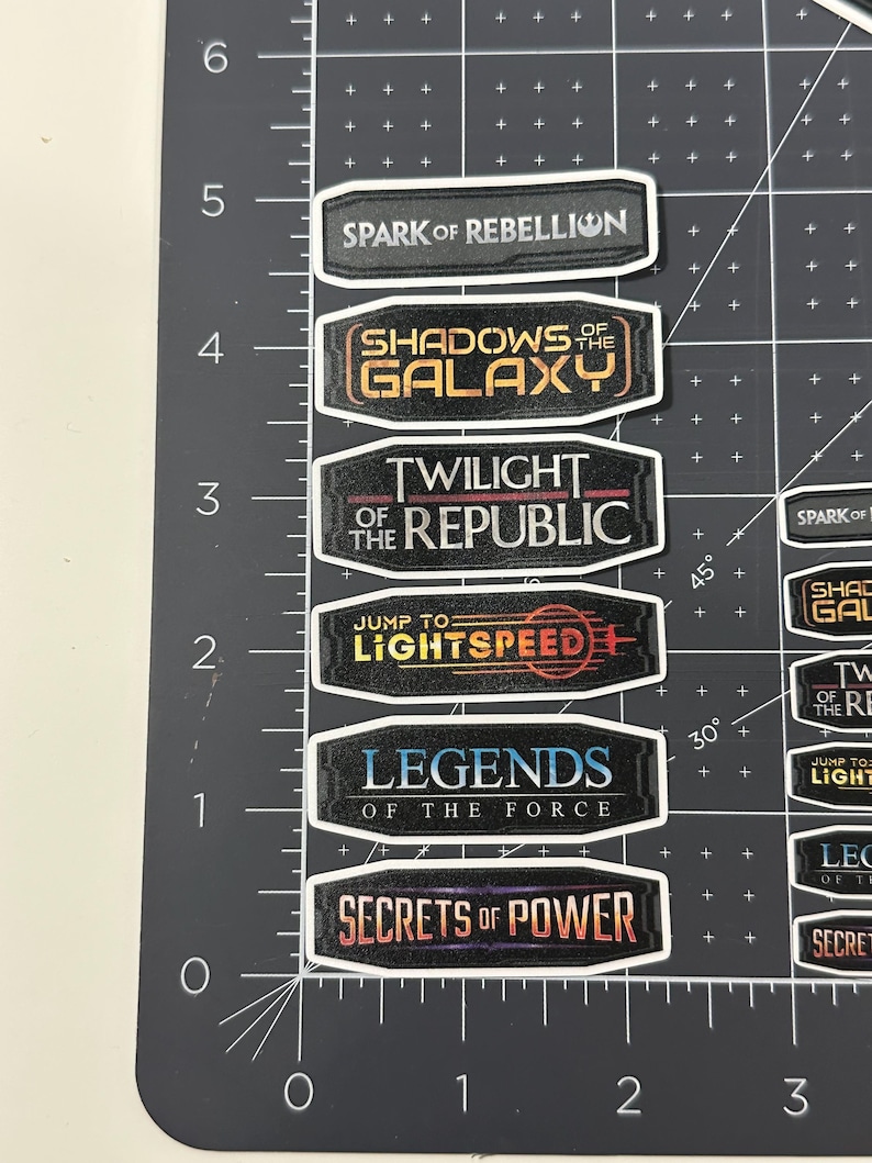 Star Wars Unlimited Binder Spine Decals | Stickers | SWU Trading Card ...