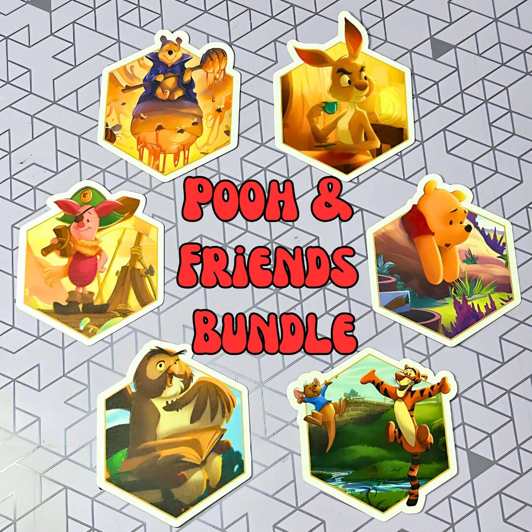 Lorcana Winnie the Pooh Sticker Bundle | Waterproof Vinyl Decals ...