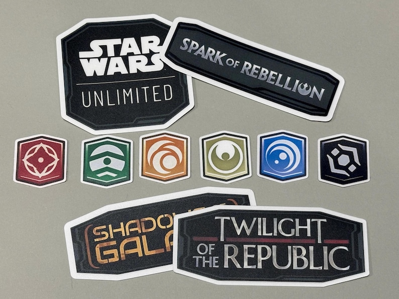 Star Wars Unlimited Aspect Labels Sticker Decals | SWU Binder Box ...