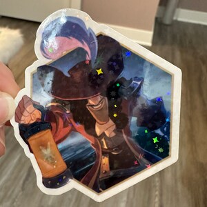 Lorcana Captain Hook Sticker Decal the First Chapter Peter Pan Forceful ...