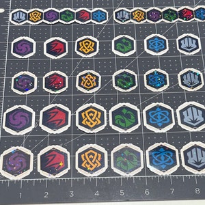 Lorcana Ink Set Decals | Ink Stickers | Amethyst Amber Ruby Steel ...