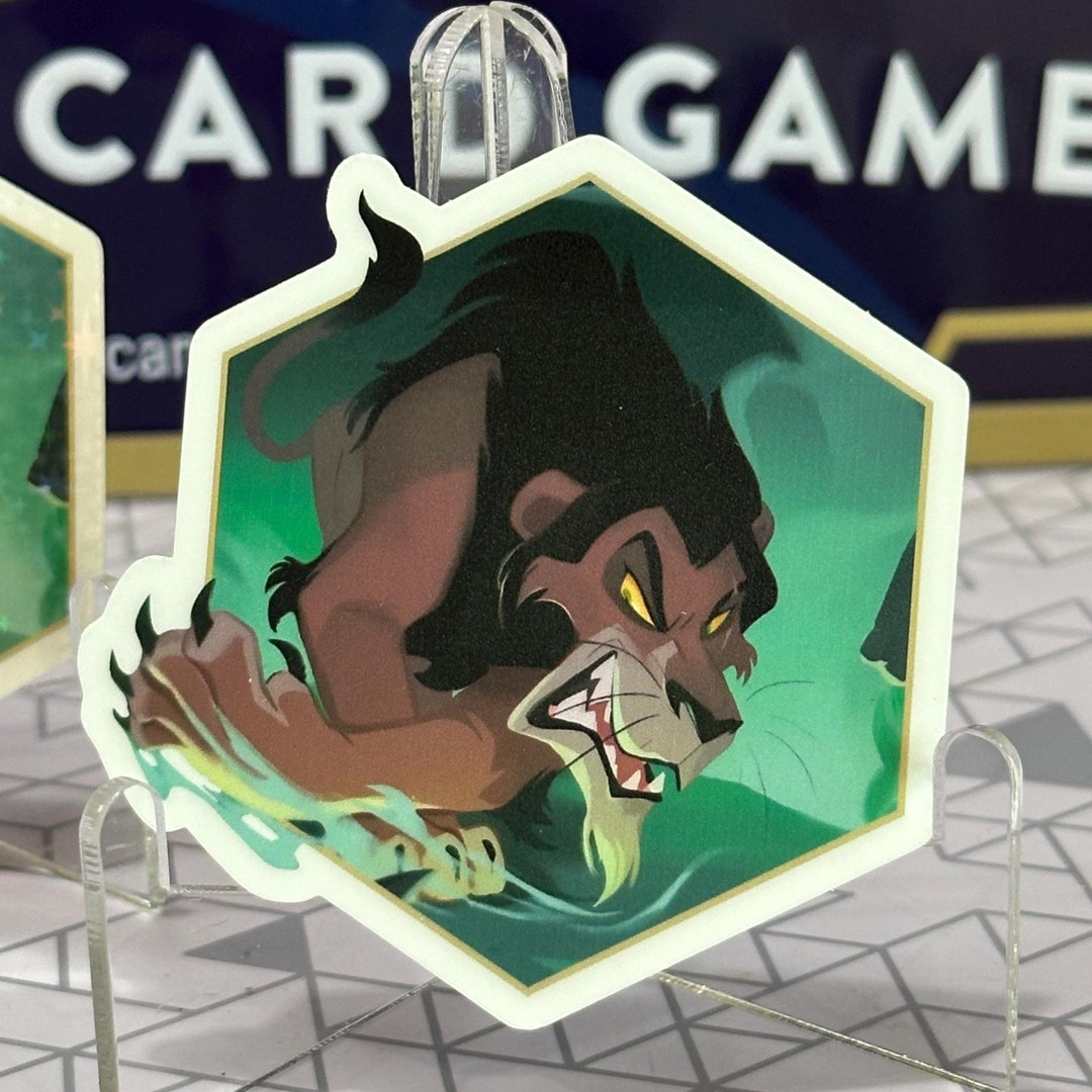 Lorcana Scar L Heartless Hunter Enchanted Promo Decal | Azurite Sea ...