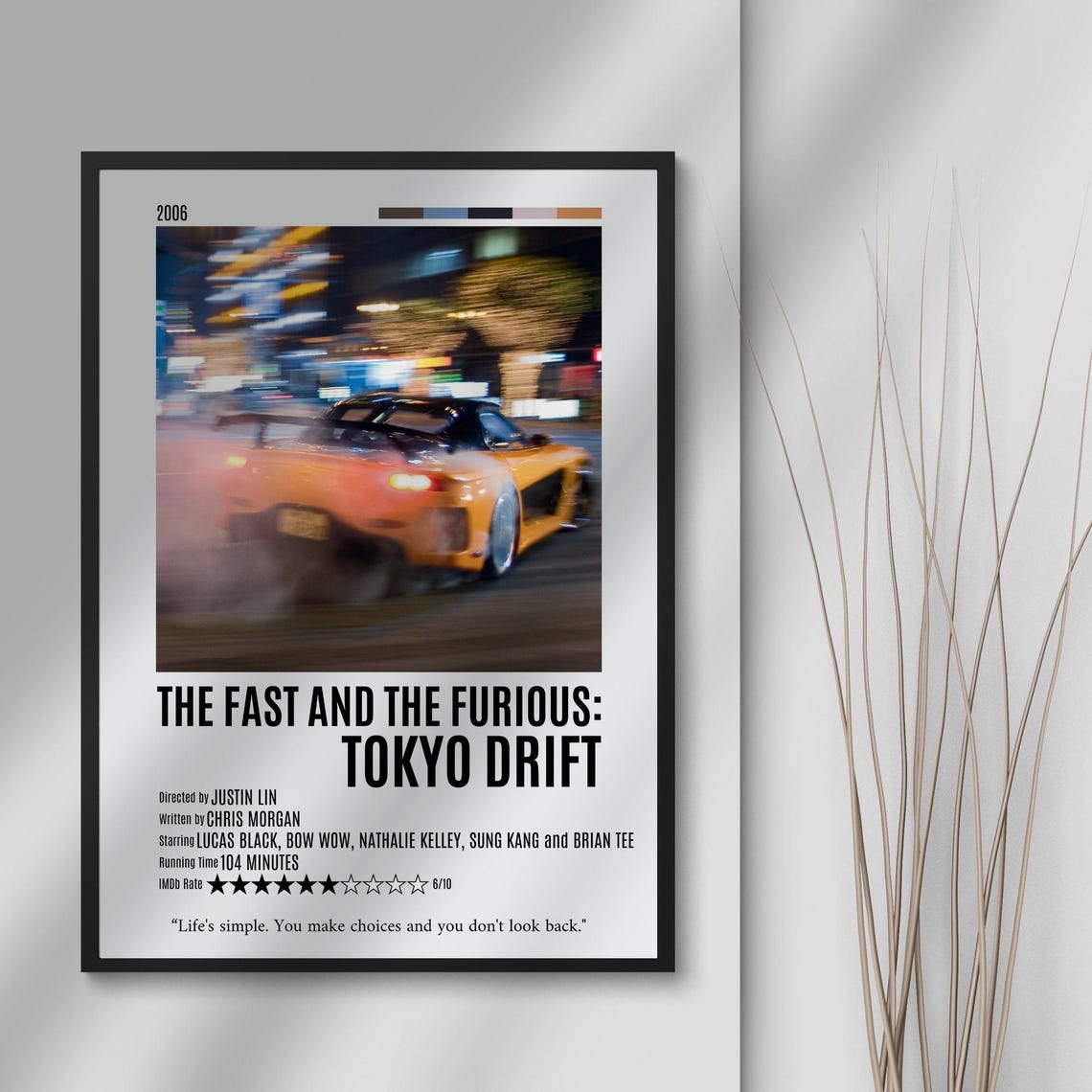 The Fast and Furious: Tokyo Drift Poster Digital Poster Movie Poster ...
