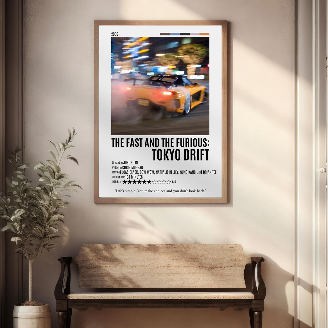The Fast and Furious: Tokyo Drift Poster Digital Poster Movie Poster ...