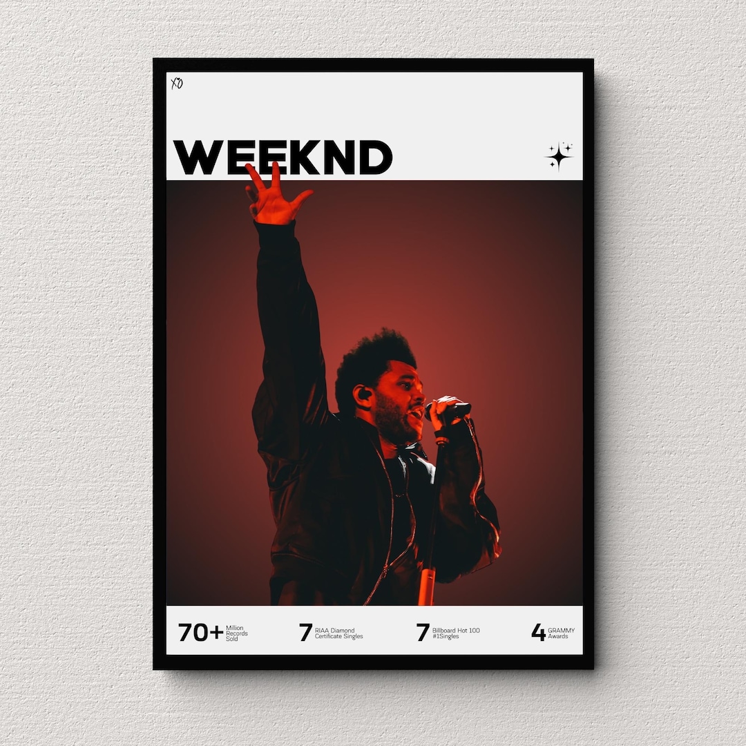 The Weeknd Poster Digital Poster Abel Starboy Music Poster Wall Art - Etsy