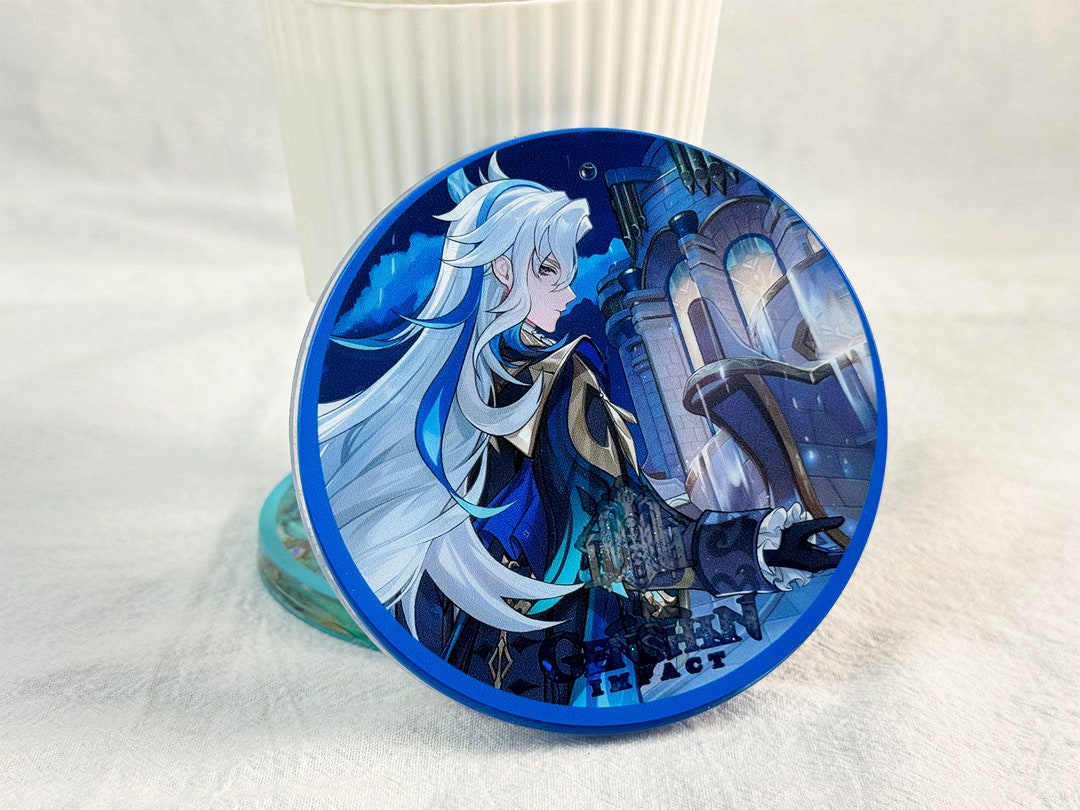 Customizable Genshin Coasters Genshin Glitter Genshin Impact Coaster ...