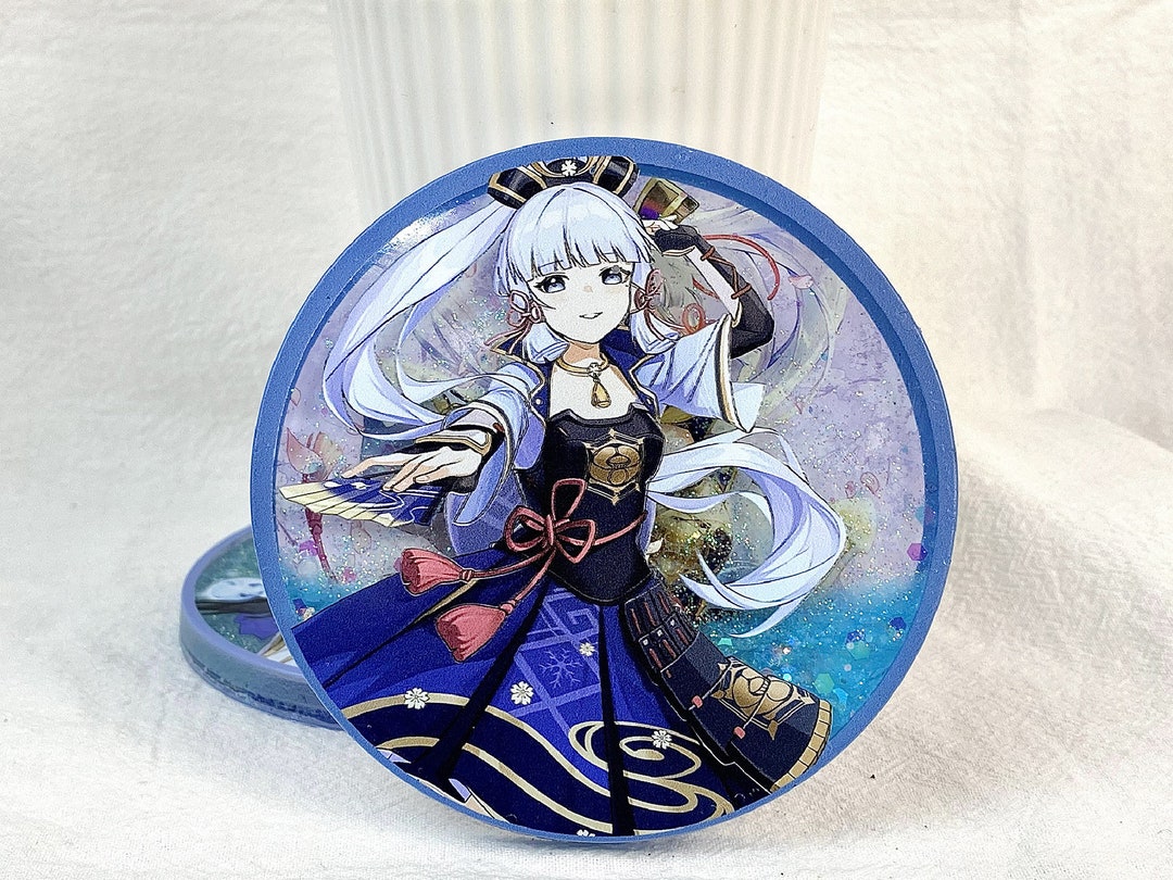 Genshin Acrylic Coaster Genshin Glitter Coasters Genshin Impact Coaster ...