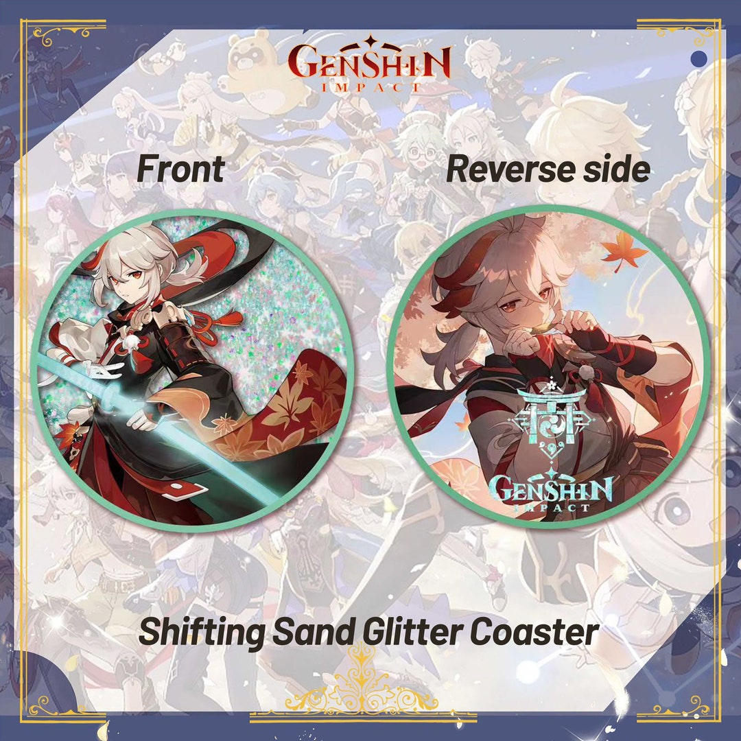 Genshin Acrylic Coaster Genshin Glitter Coasters Genshin Impact Coaster ...