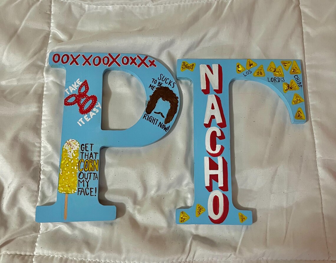 Custom Painted Wood Letters - Etsy