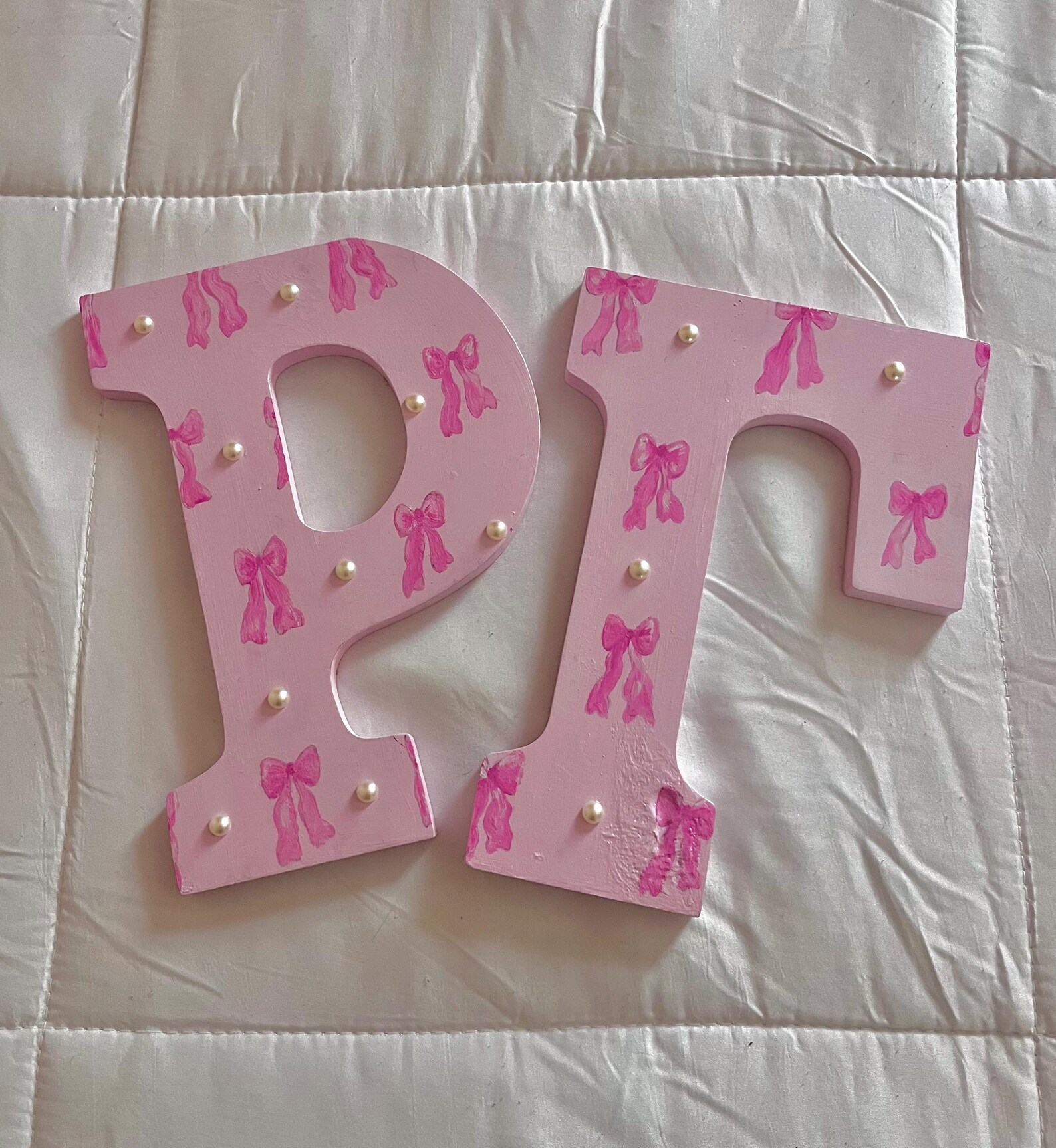 Custom Painted Wood Letters - Etsy