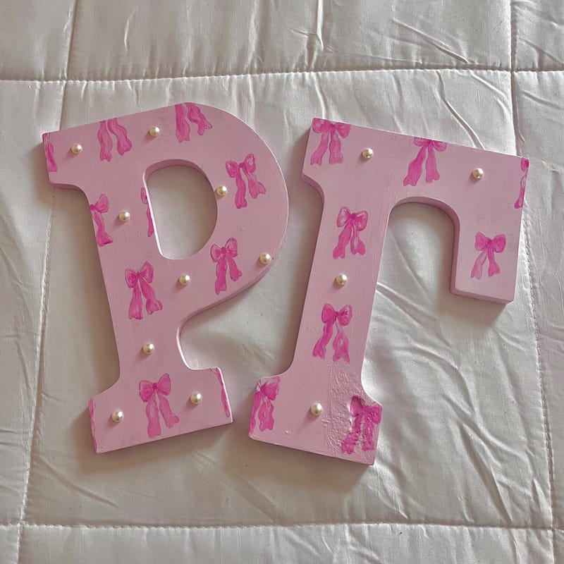 Painted Wood Letters - Etsy