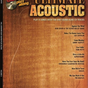 Guitar Easy Play Along Ultimate Acoustic Play 8 Song With Tab and Sond ...