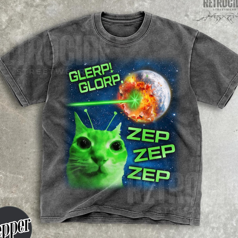 Glorp Alien Cat - Etsy