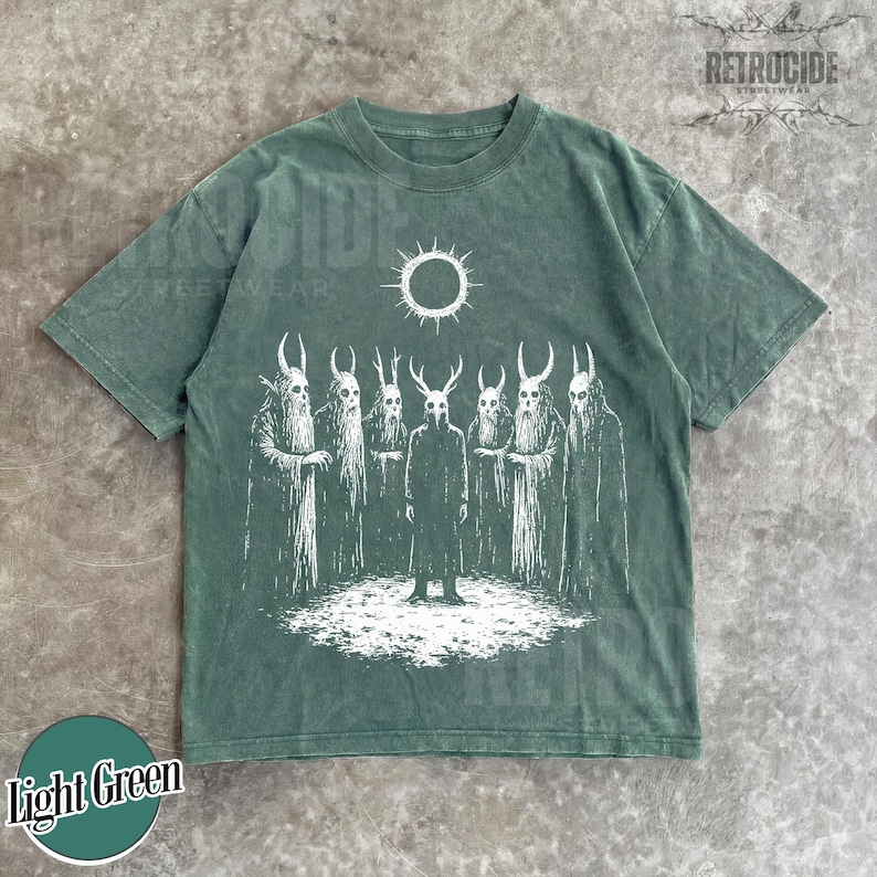 Folk Horror Shirt Occult Gift for Him or Her Retro Goth T-shirt ...