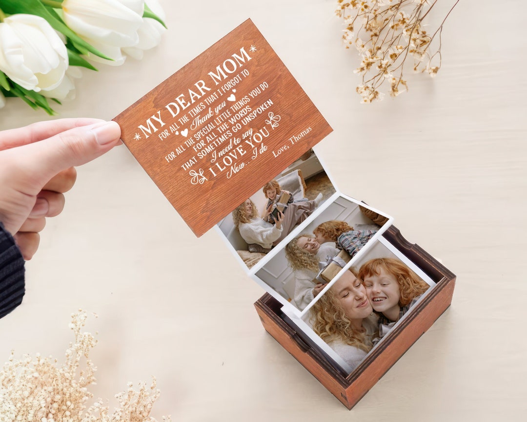 Mothers Day Gift Pull Out Photo Box,unique Photo Album,image Trinket ...