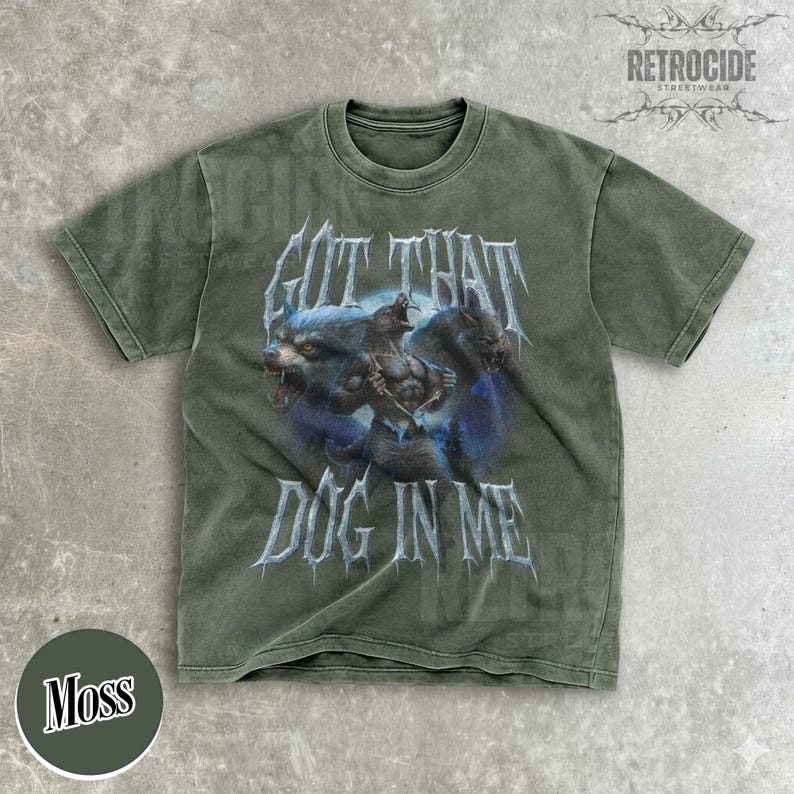 Got That Dog in Me Alpha Wolf Shirt,vintage 90s Style Werewolf Shirt ...