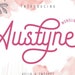 Austyne Font, Handwritten Font, Note Font, Modern Font, Branding Font ...